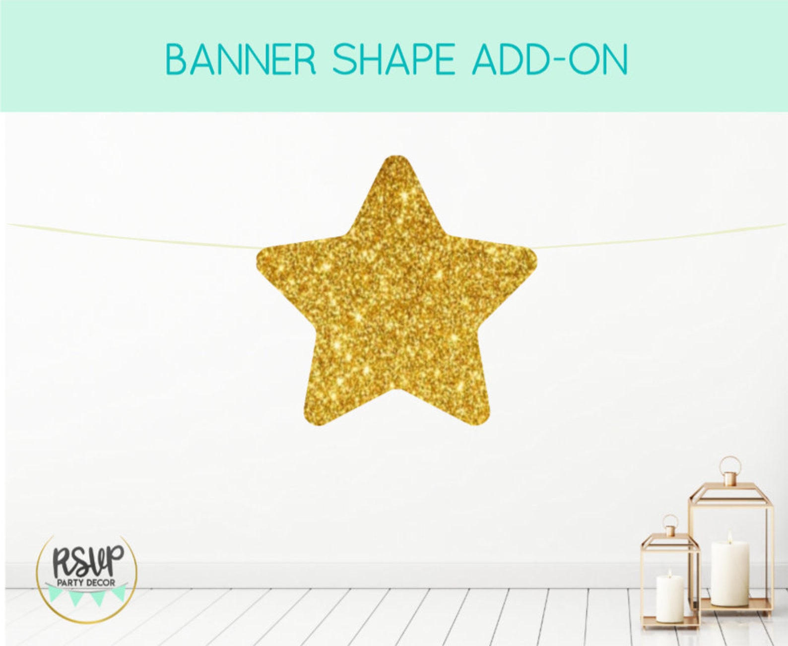 Star // Banner Shape Add-on - Etsy