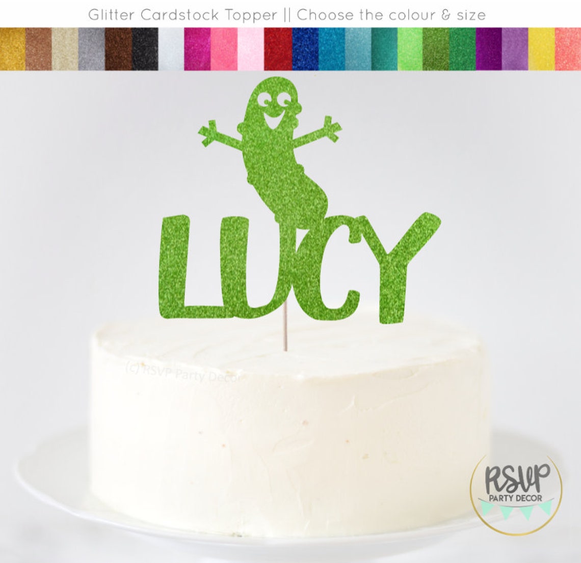 Custom Pickle Cake Topper, Pickle Party Decorations, Pickles Birthday ...