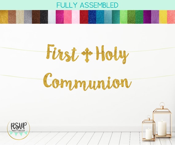First Holy Communion Banner, First Holy Communion Decorations, First ...