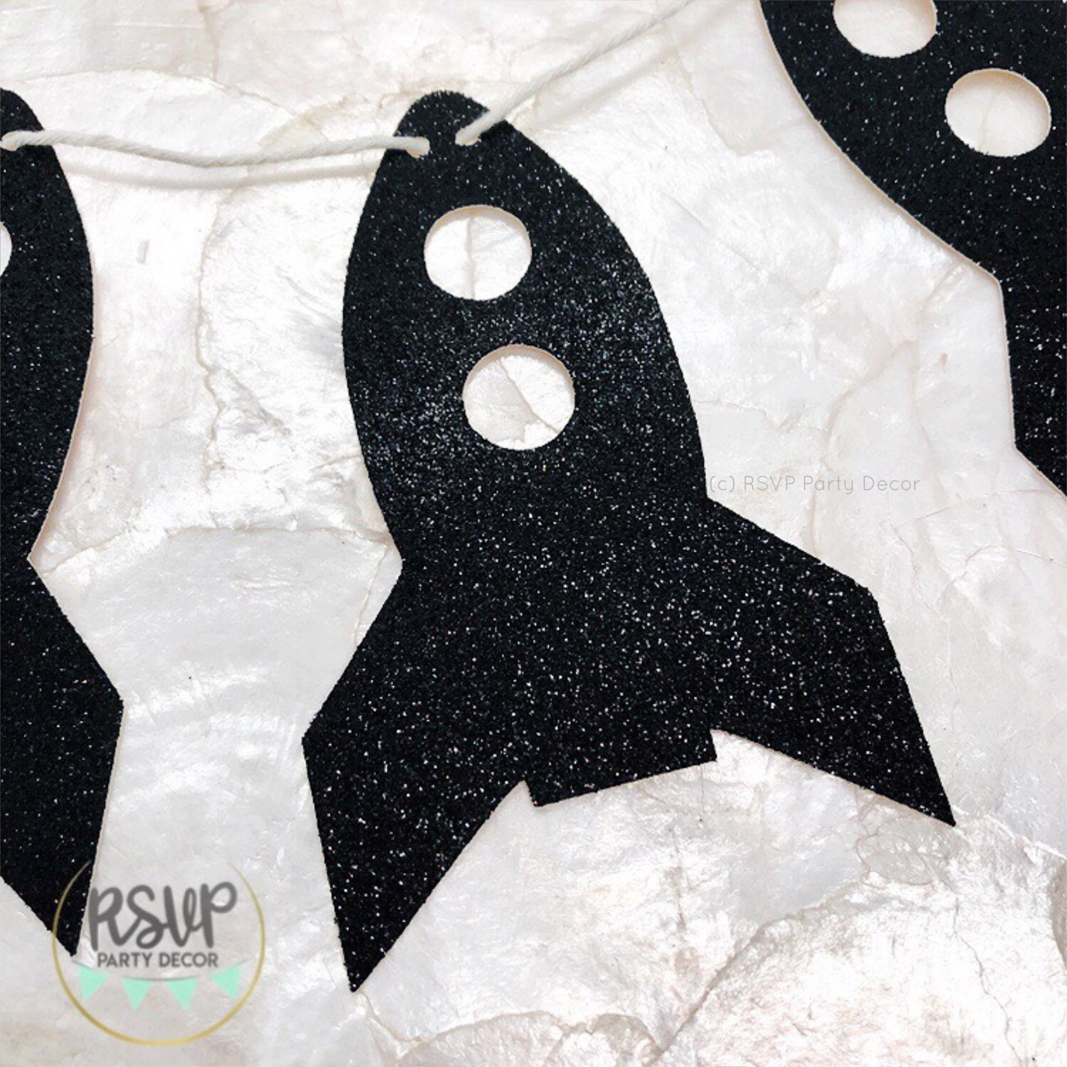 Rocket Garland Rocket Ship Banner Space Themed Party Alien | Etsy