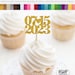 Custom Date Cupcake Toppers, Wedding Cupcake Toppers, Anniversary ...