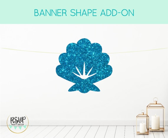 Shell // Banner Shape Add-On by RSVP Parties and Events | Catch My Party