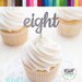 Number 8 Cupcake Toppers, Eight Food Picks, 8th Birthday Decorations ...