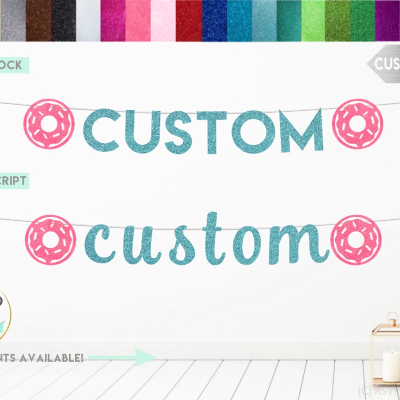 Donut Banner - Etsy