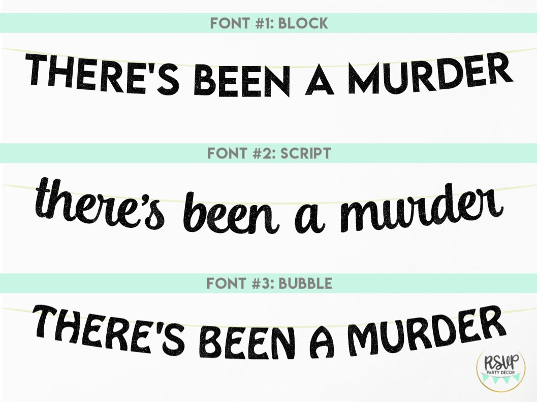 There's Been A Murder Banner Murder Mystery Party - Etsy Canada
