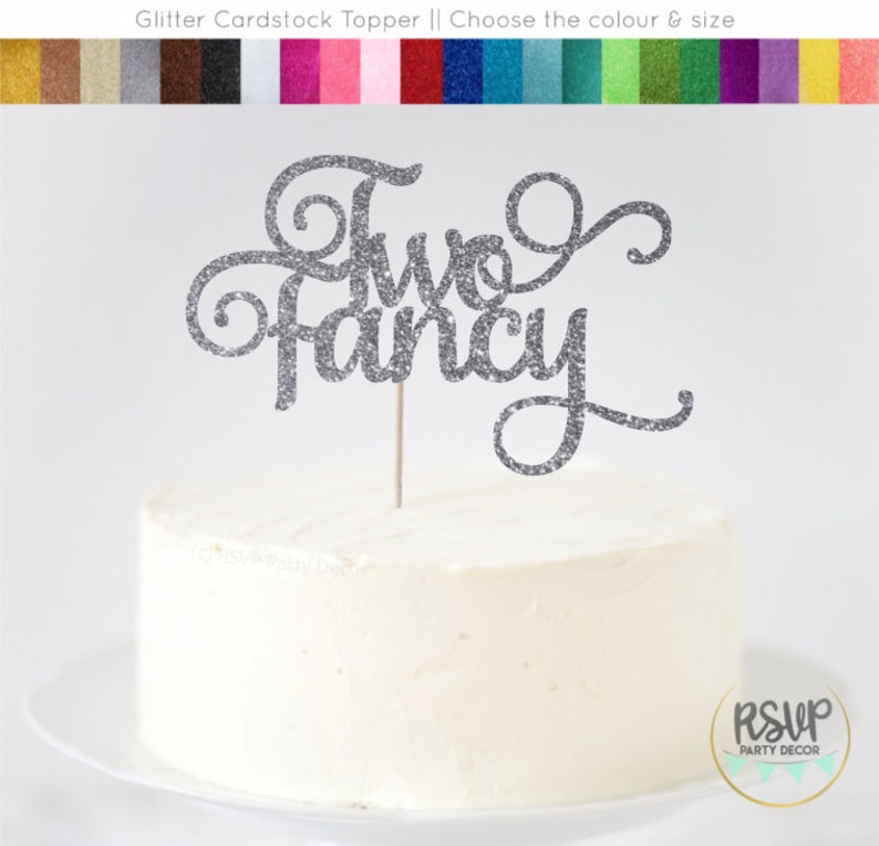 Two Fancy Cake Topper Second Birthday Cake Topper I'm - Etsy