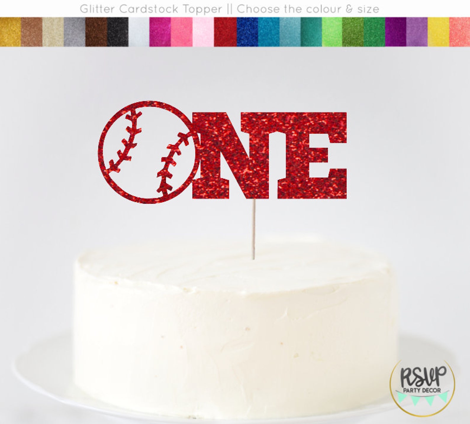 Baseball One Cake Topper Baseball First Birthday Baseball - Etsy