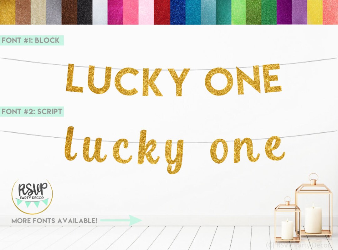 Lucky One Banner, Lucky One Sign, St. Patrick's Day First Birthday ...