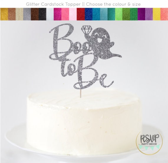 Boo To Be Cake Topper, Halloween Bridal Shower Cake Topper, Halloween ...