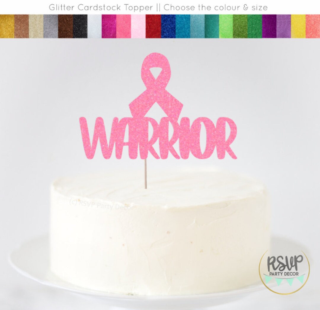 Cancer Warrior Cake Topper, Cancer Free Cake Topper, Cancer Survivor ...
