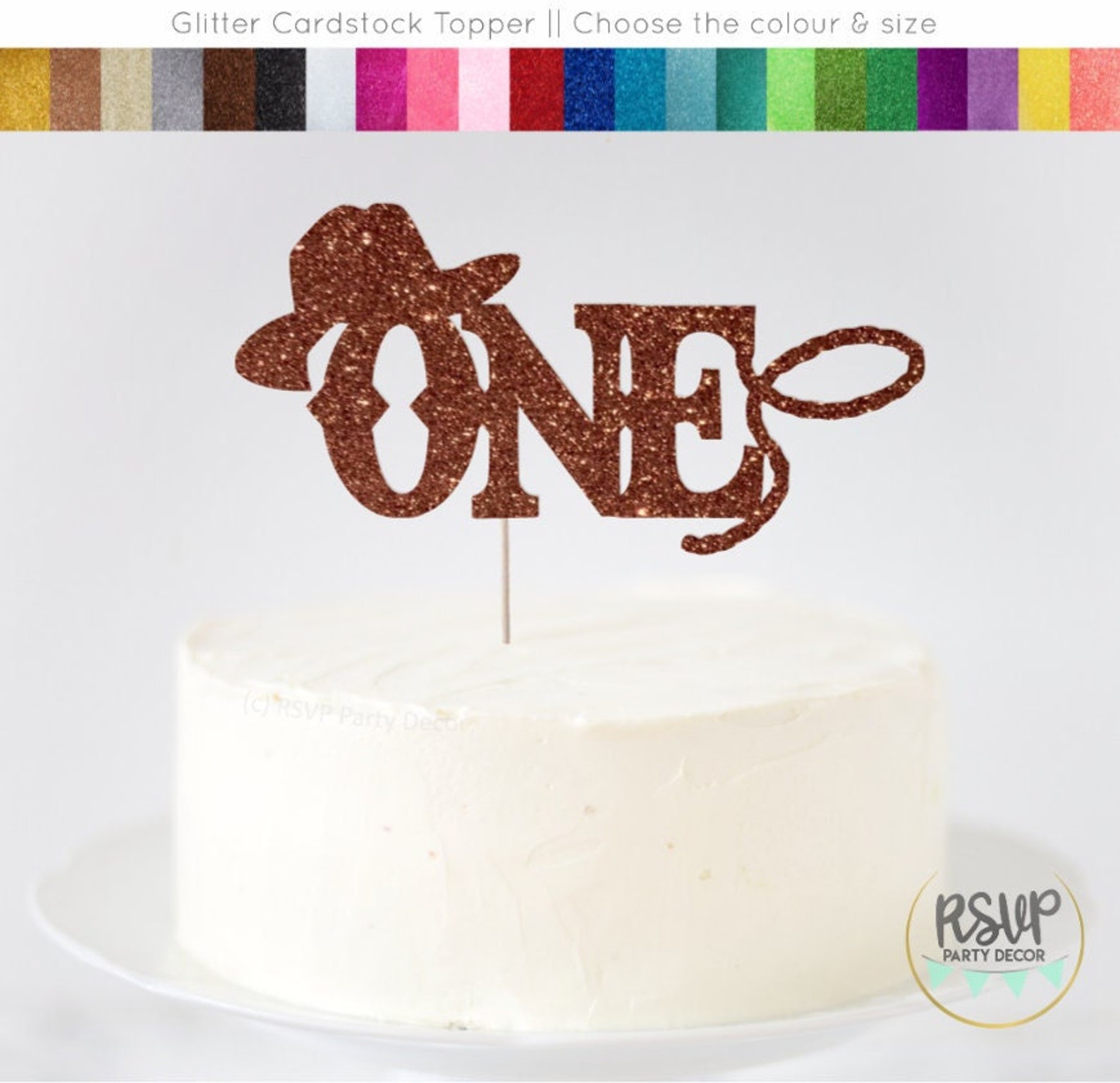 Cowboy One Cake Topper Cowboy 1st Birthday Cake Topper First - Etsy