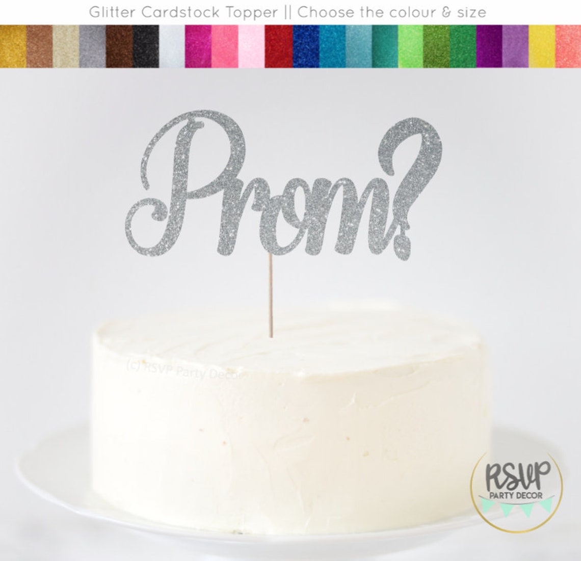 Prom Cake Topper Prom Proposal Sign Grade 12 Graduation Cake | Etsy