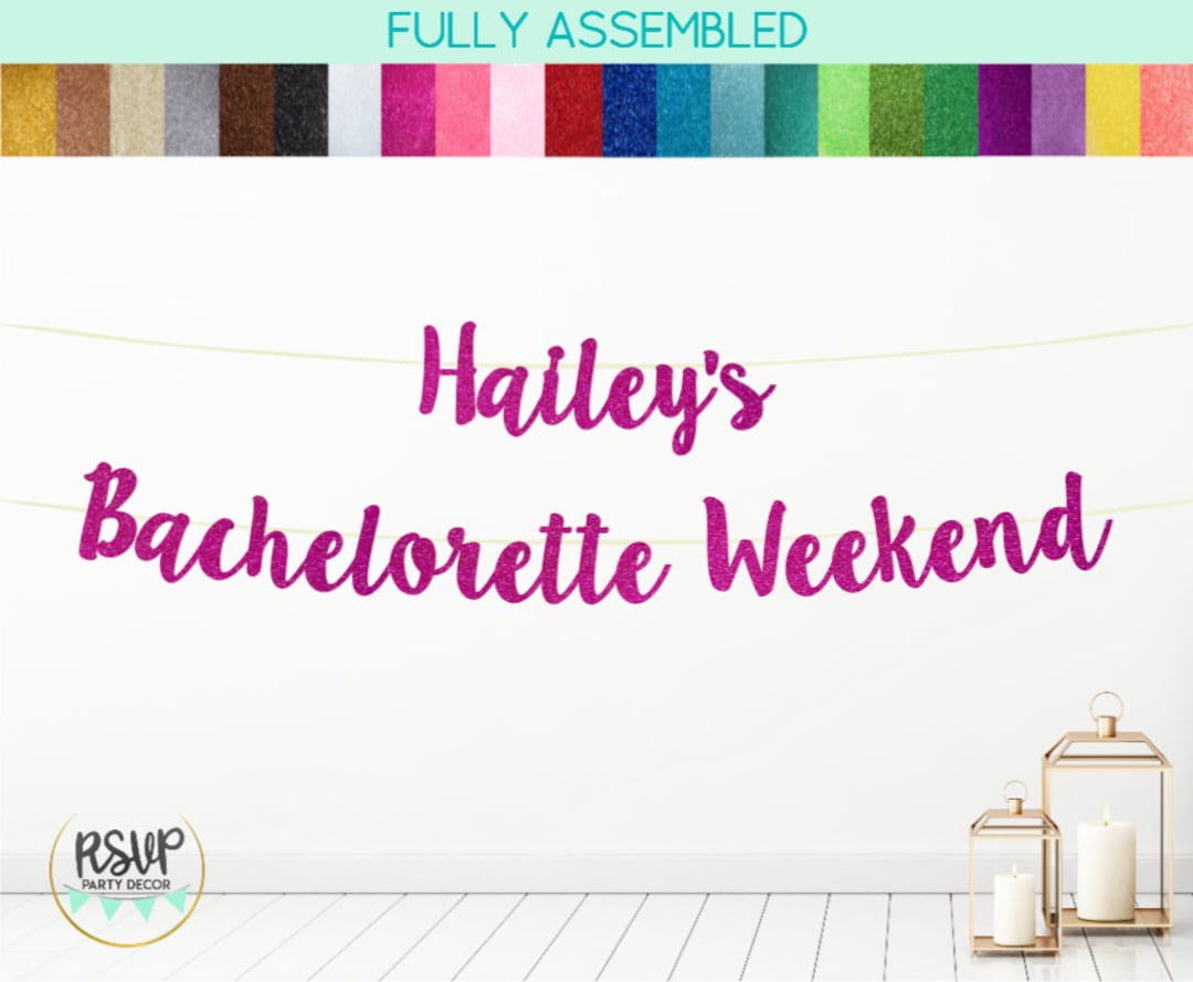 Custom Bachelorette Party Banner, Bach Weekend Sign, Destination ...