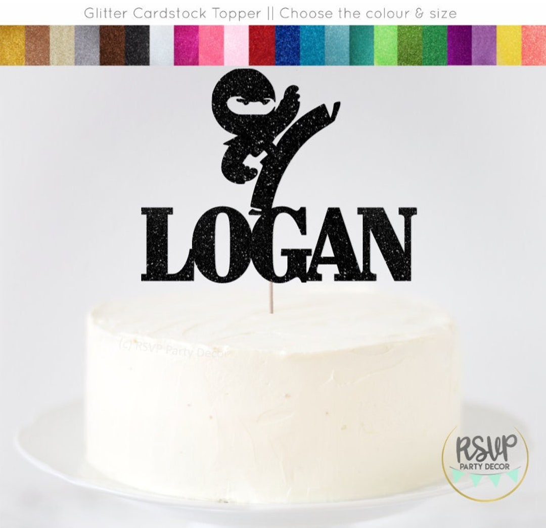 Custom Ninja Cake Topper, Ninja Birthday Party Decor, Spy Cake Topper ...