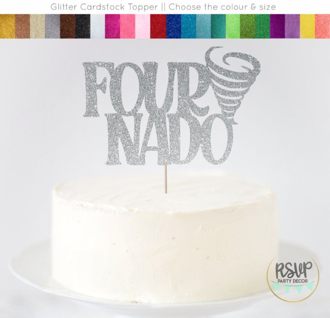 Fournado Cake Topper, 4th Birthday Cake Topper, Funny 4th Birthday ...