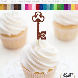 Key Cupcake Toppers, Key Food Picks, Housewarming Party Decorations ...