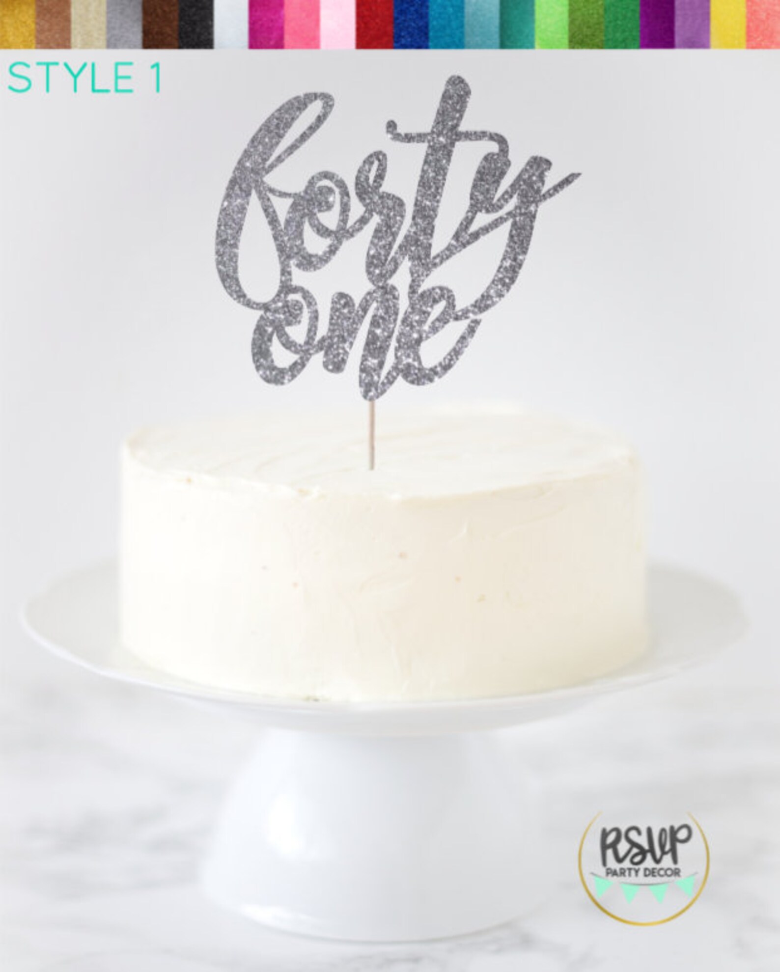 Forty One Cake Topper 41 Cake Topper Fortyone Cake Topper - Etsy