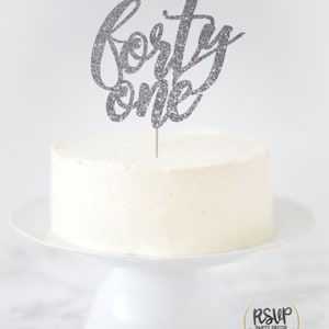 Forty One Cake Topper, 41 Cake Topper, Fortyone Cake Topper, Forty-one ...
