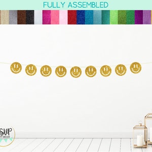 Smiley Face Garland, Emoji Banner, Tween Birthday Party Decorations ...
