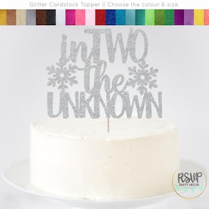 In TWO the Unknown Cake Topper, Winter Themed Birthday Party ...