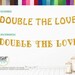 Double the Love Banner, Double the Love Sign, Twin Baby Shower Banner ...
