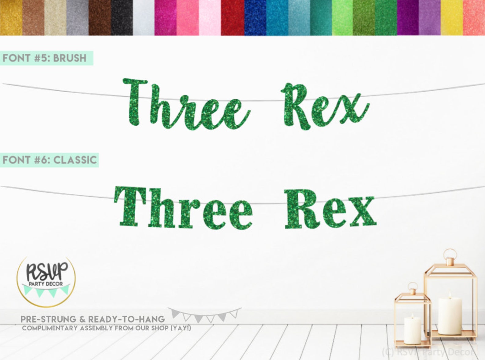 Three Rex Banner, Three Rex Sign, Three Rex Party Decor, Dinosaur ...