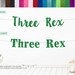 Three Rex Banner Three Rex Sign Three Rex Party Decor - Etsy