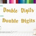 Double Digits Banner Glitter Double Digits Sign 10th - Etsy