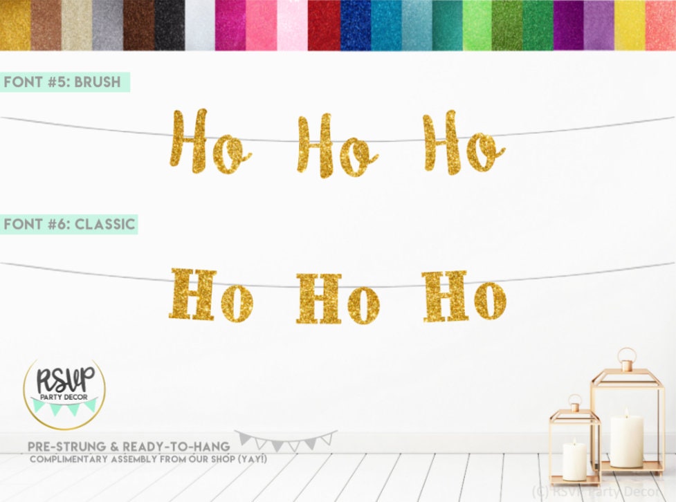 Ho Ho Ho Banner HoHoHo Sign Christmas Banner Ugly Christmas | Etsy