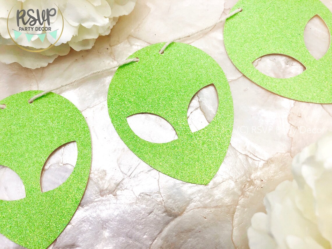 Alien Garland Alien Banner Alien Party UFO Party Decor - Etsy