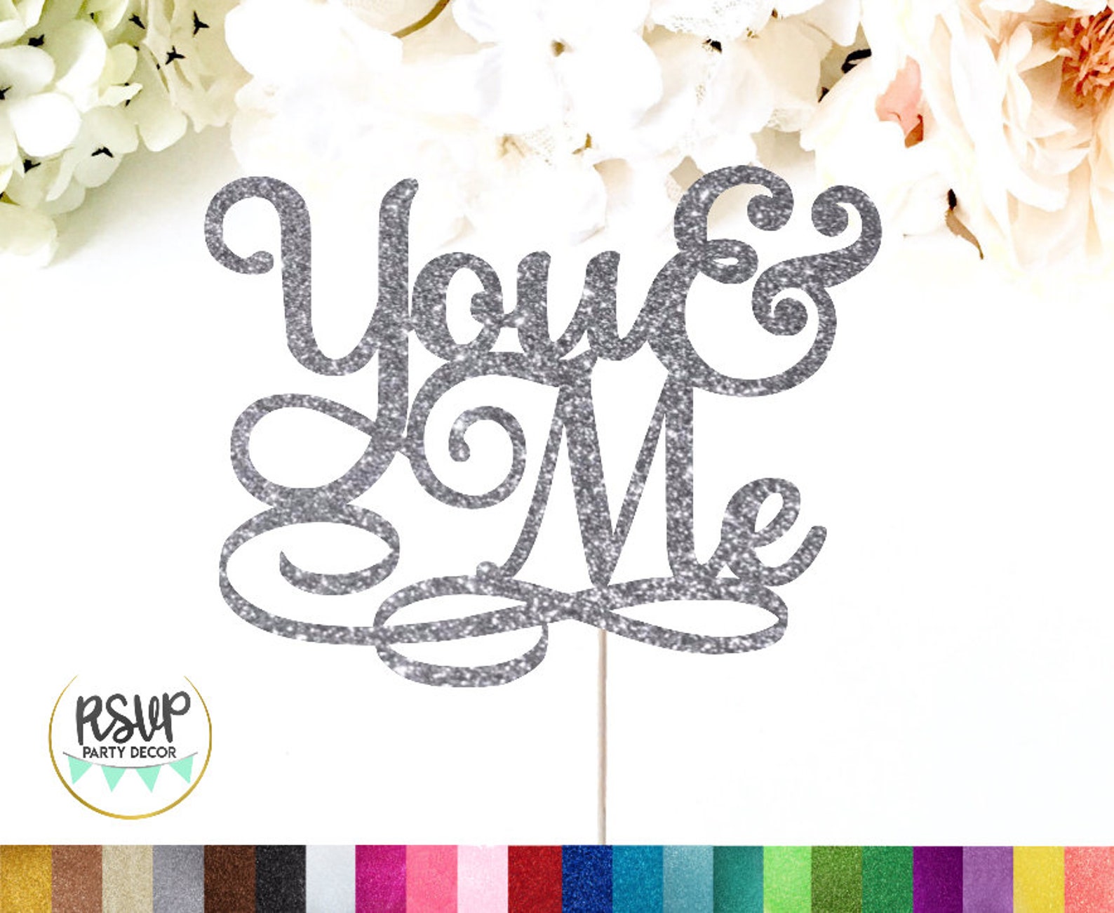 You & Me Cake Topper You and Me Cake Topper Romantic Wedding - Etsy