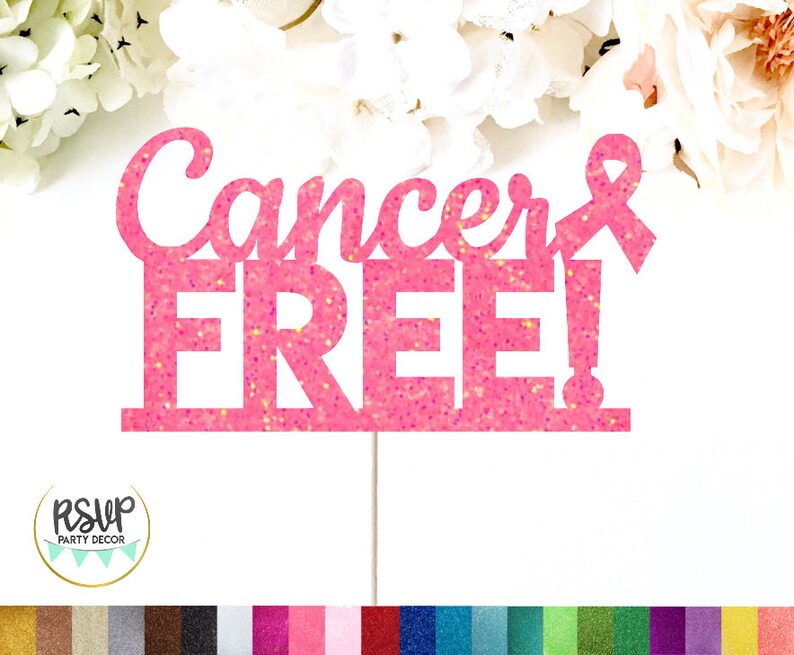 Cancer Free Cake Topper Cancer Survivor Cake Topper Cancer | Etsy