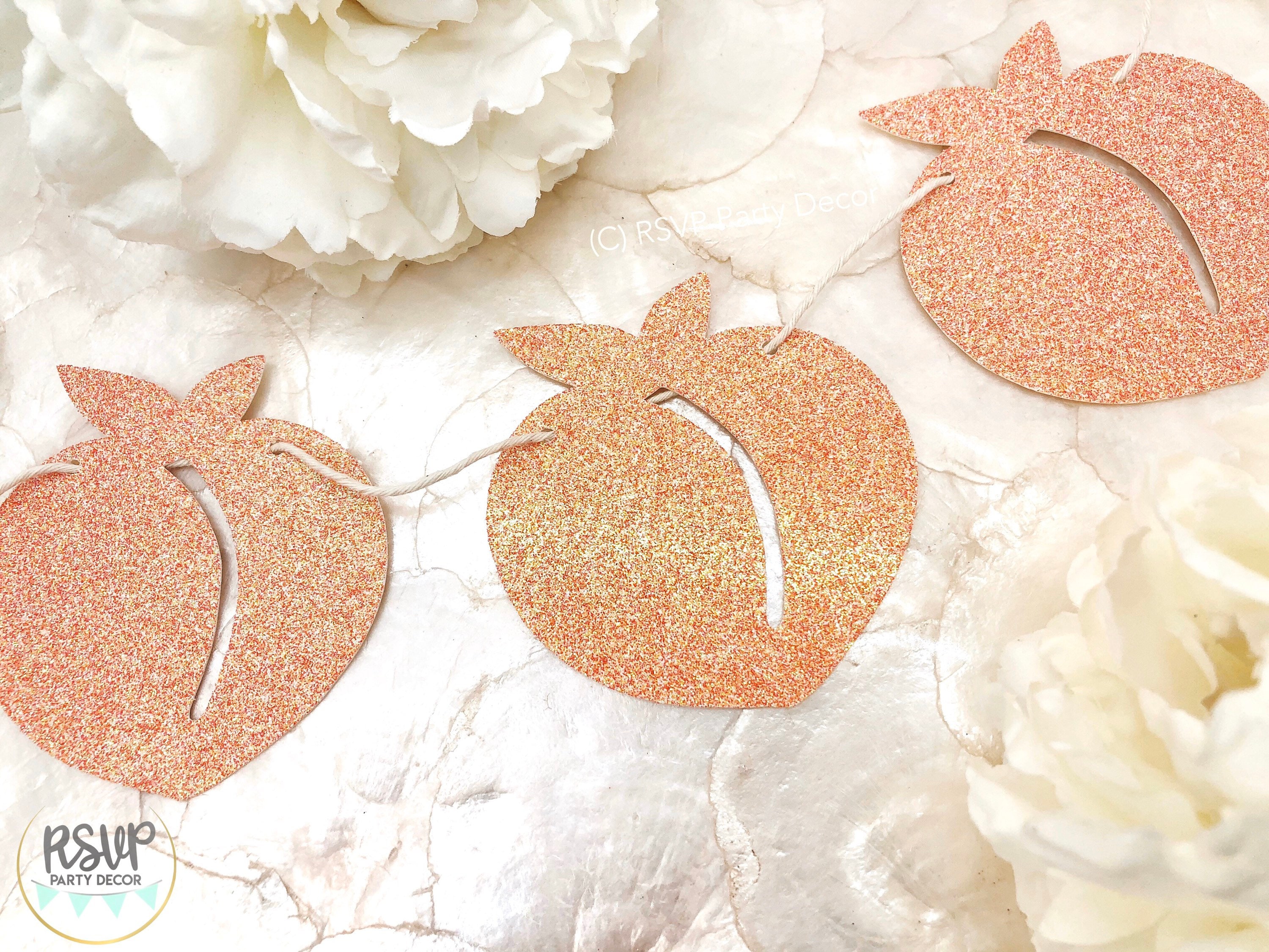 Peach Garland, Peach Banner, Sweet as a Peach Party Decorations, One ...