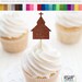 Church Cupcake Toppers, Church Group Party Decorations, Baptism Cupcake ...