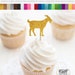 Goat Cupcake Toppers, Goat Party Decor, Farm Food Picks, Farm Themed ...