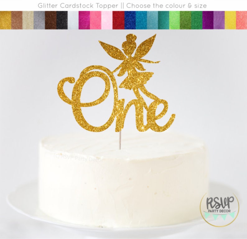 Fairy One Cake Topper, Fairy Themed 1st Birthday Cake Topper, Whimsical ...