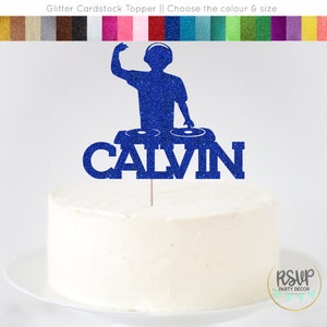 Custom DJ Cake Topper, Music Party Decorations, DJ Cake Topper, EDM ...