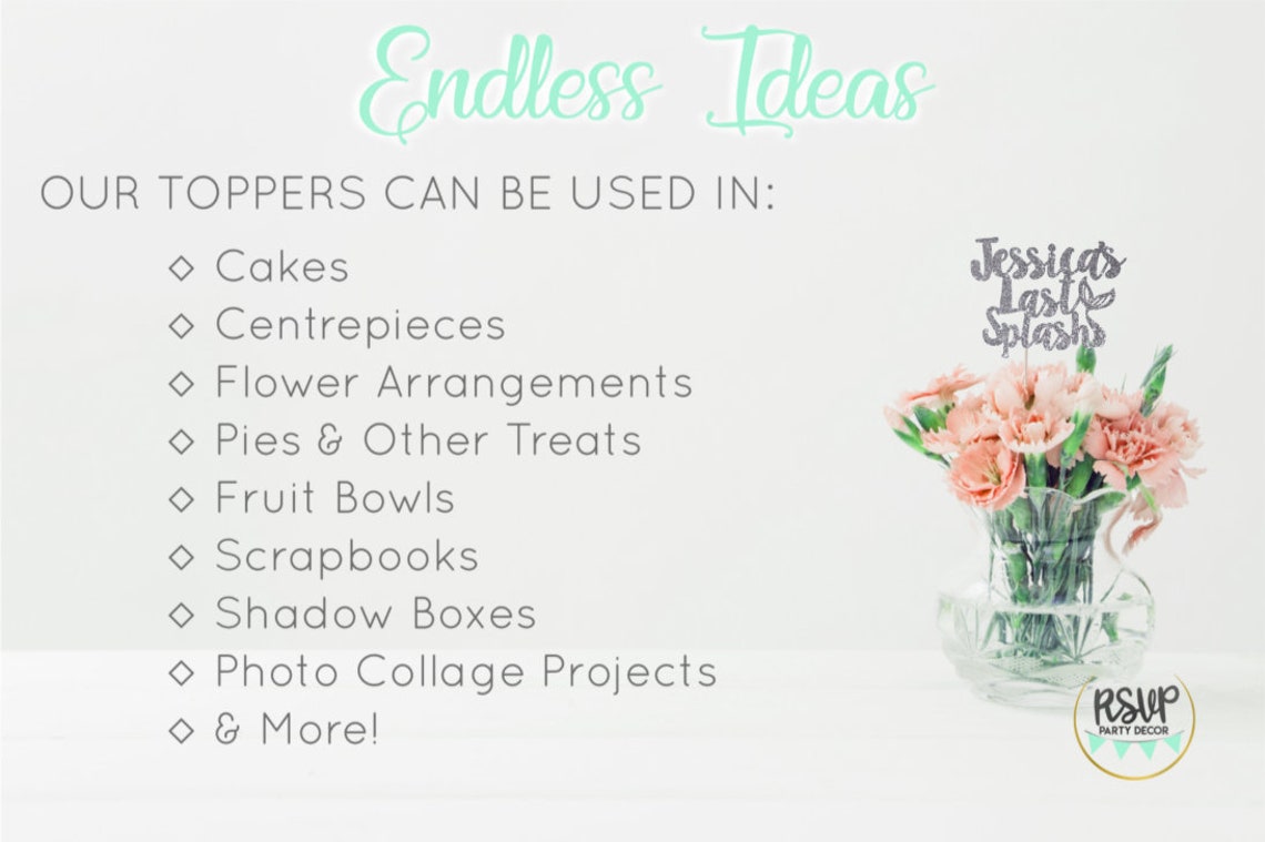 Custom Last Splash Cake Topper Mermaid Bachelorette Cake | Etsy