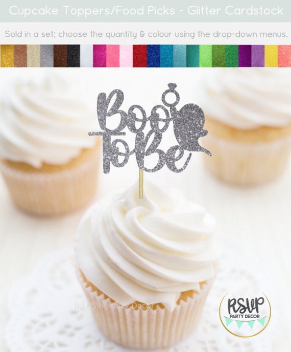 Boo To Be Cupcake Toppers, Halloween Bachelorette Party Decor ...