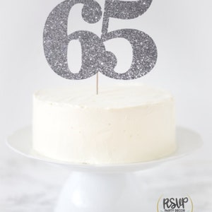 Sixty Five Cake Topper, 65 Cake Topper, Sixtyfive Cake Topper, Sixty ...