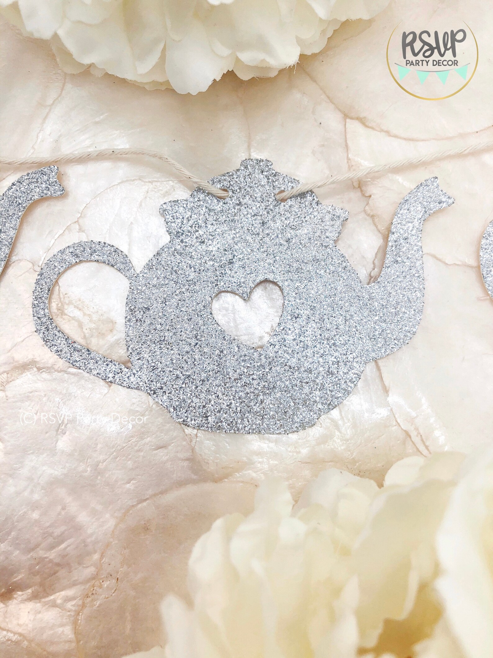 Teapot Garland, Teapot Banner, Tea Themed Party Decorations, Tea for ...