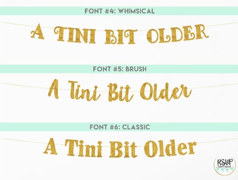 A Tini Bit Older Banner, Martini Glass Garland, Espresso Martini Party ...