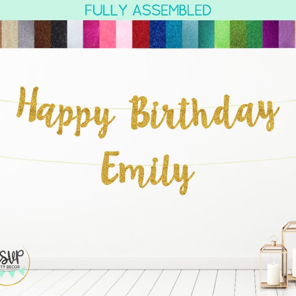 Birthday Name Sign - Etsy