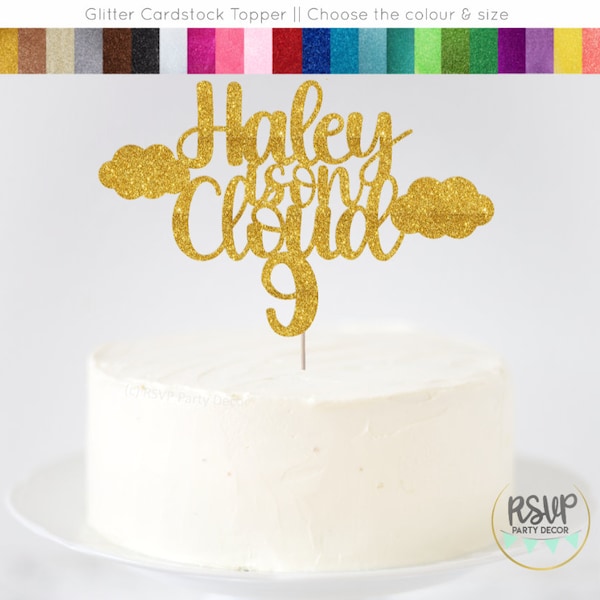 Cloud 9 Cake Topper - Etsy