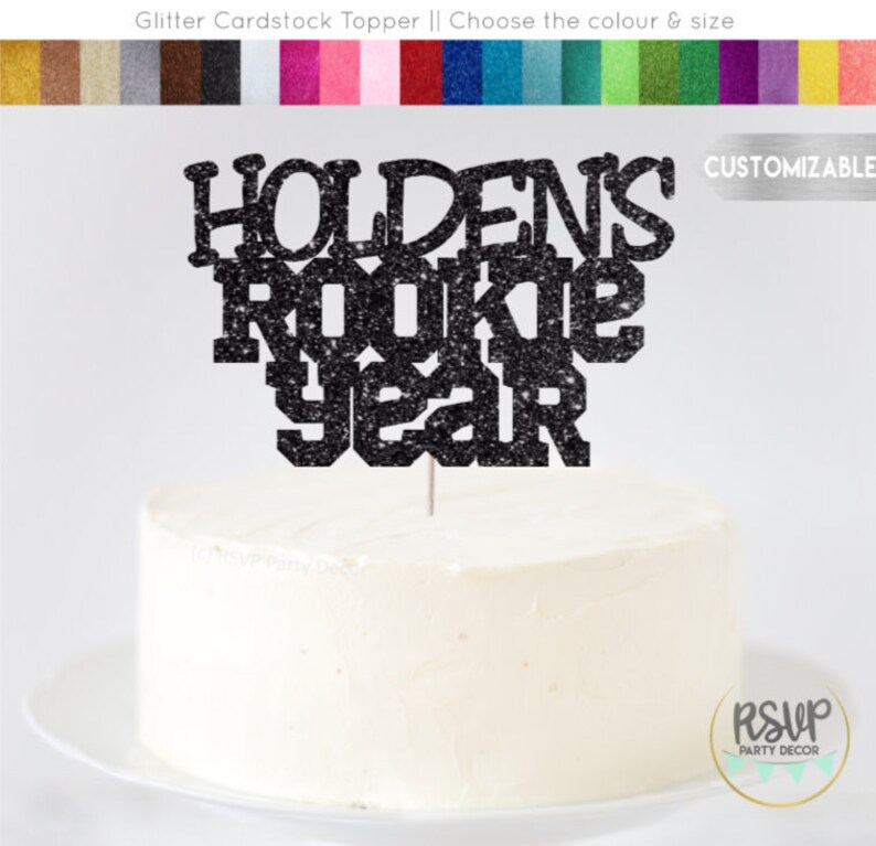 Custom Rookie Year Cake Topper Sports Themed 1st Birthday - Etsy