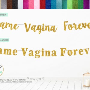 Same Vagina Forever Banner, Lesbian Bachelorette Party Banner, Gay Bachelorette Party ...