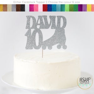 Custom Rollerblade Cake Topper, Roller Skate Party Decor, Groovy 70's ...