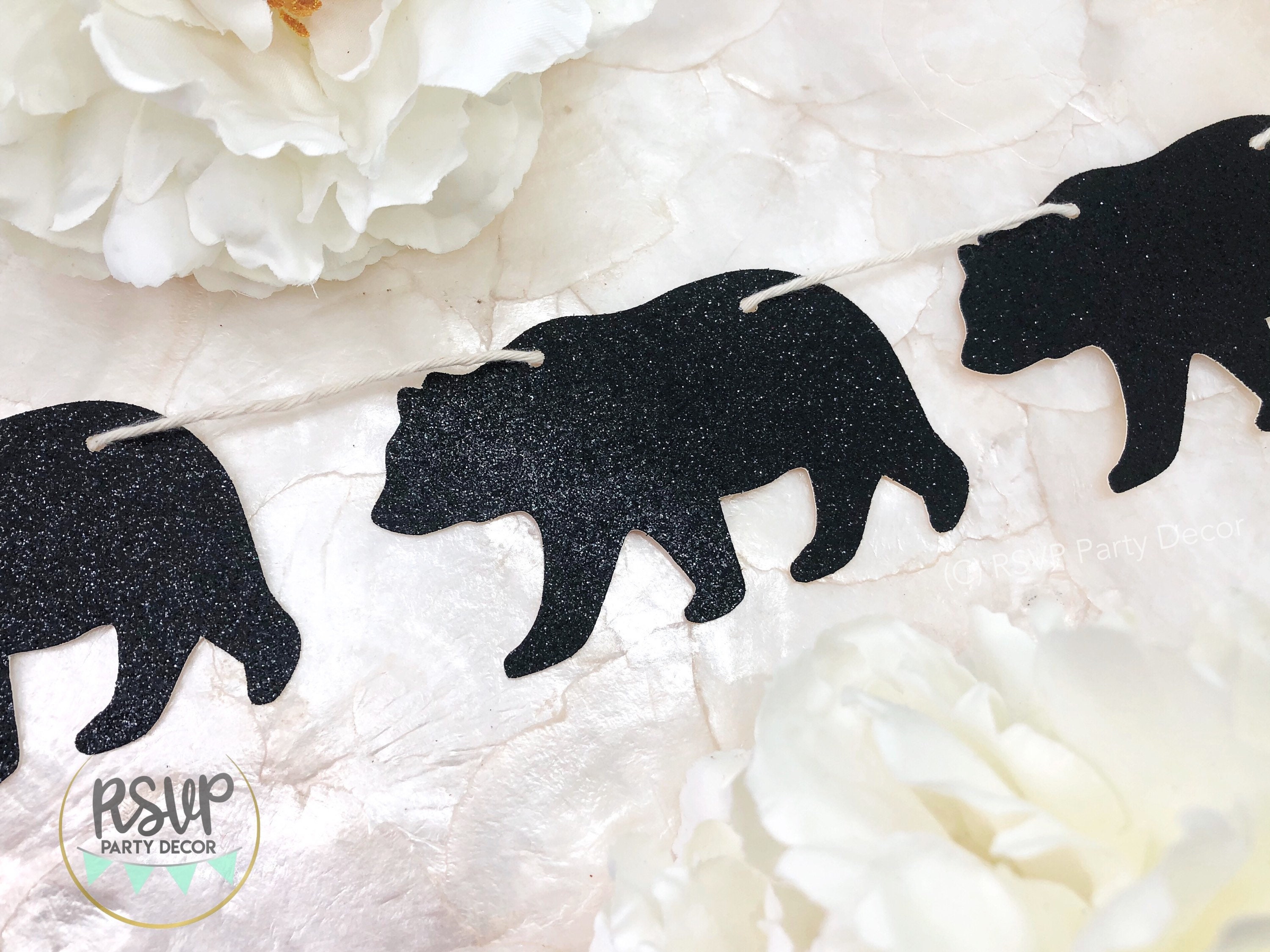 Bear Garland, Bear Banner, Lumberjack Themed Party, Woodland Party ...