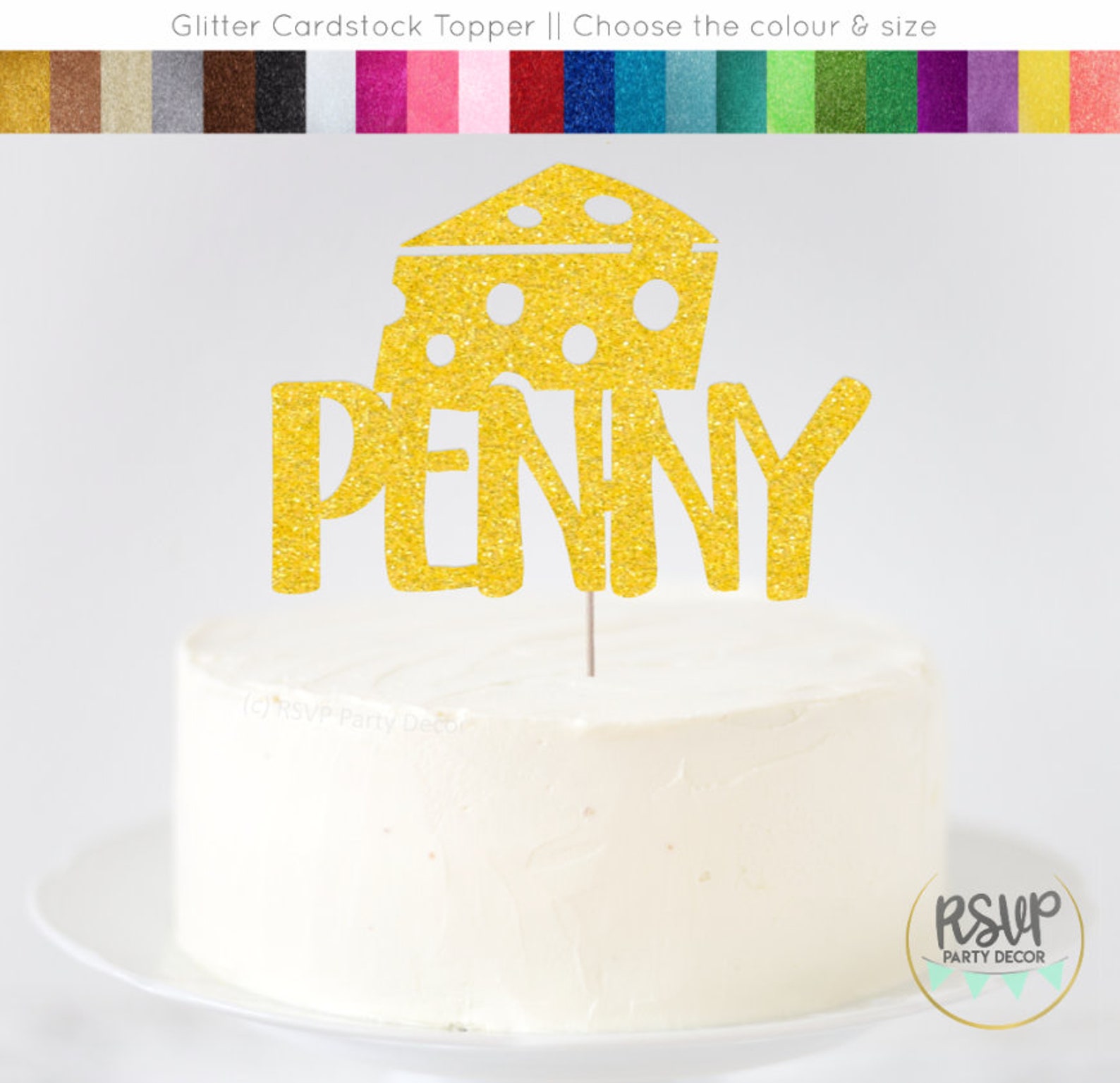 Custom Cheese Cake Topper Cheese Party Decorations Mouse - Etsy