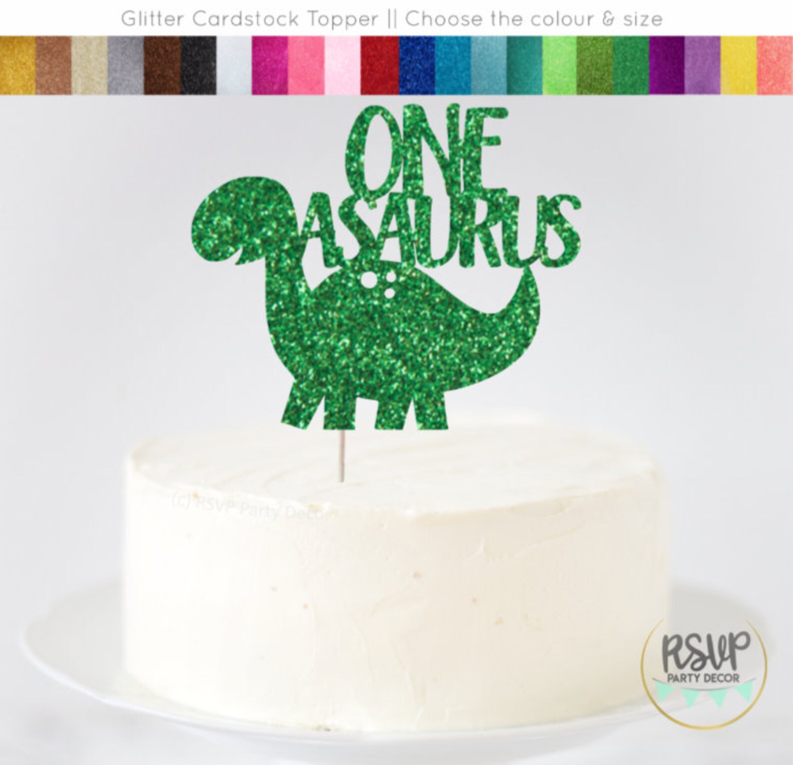 Oneasaurus Cake Topper, Dinosaur First Birthday Cake Topper, Dinosaur ...
